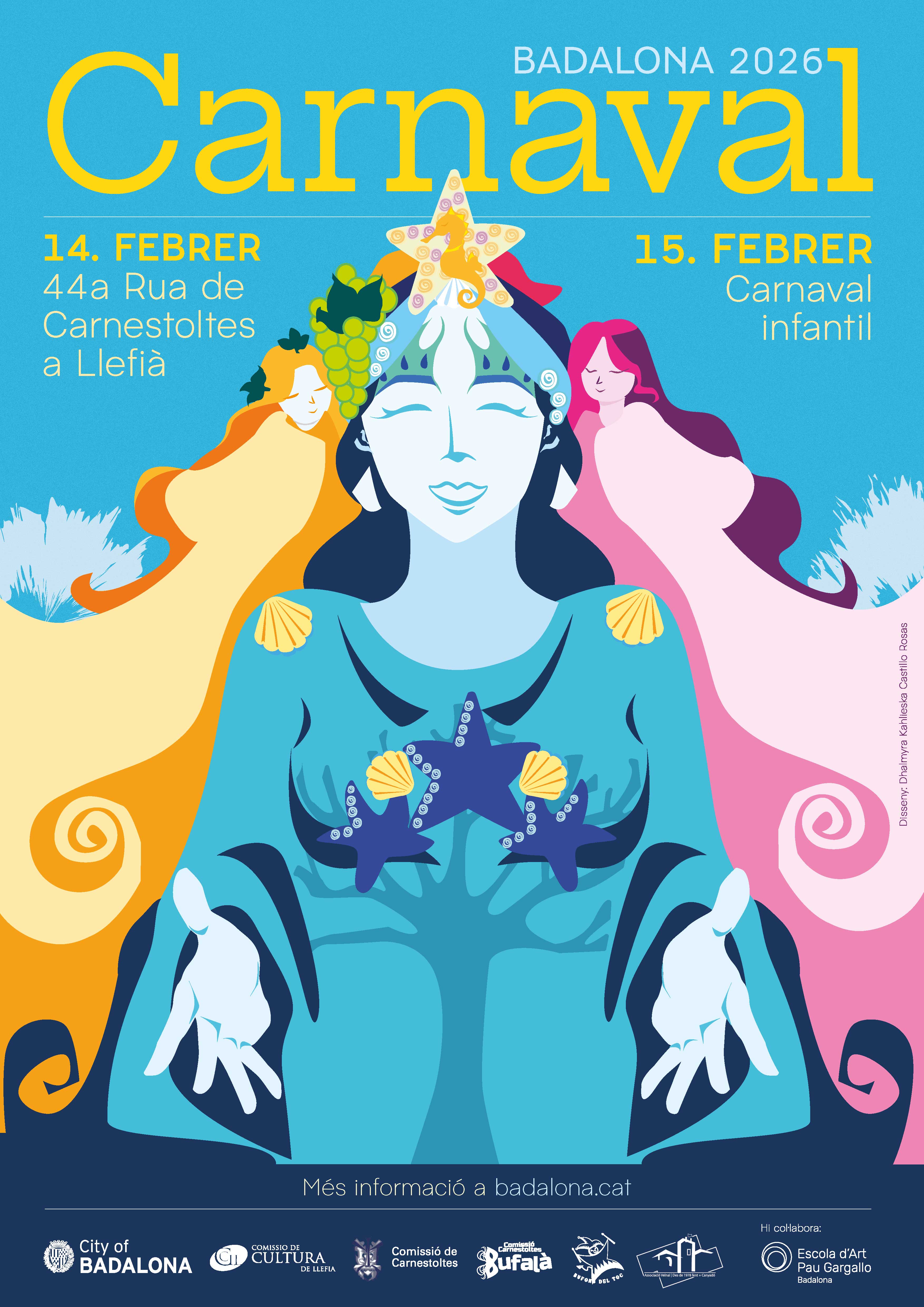 Cartell del Carnaval de Badalona 2026 - Ajuntament de Badalona